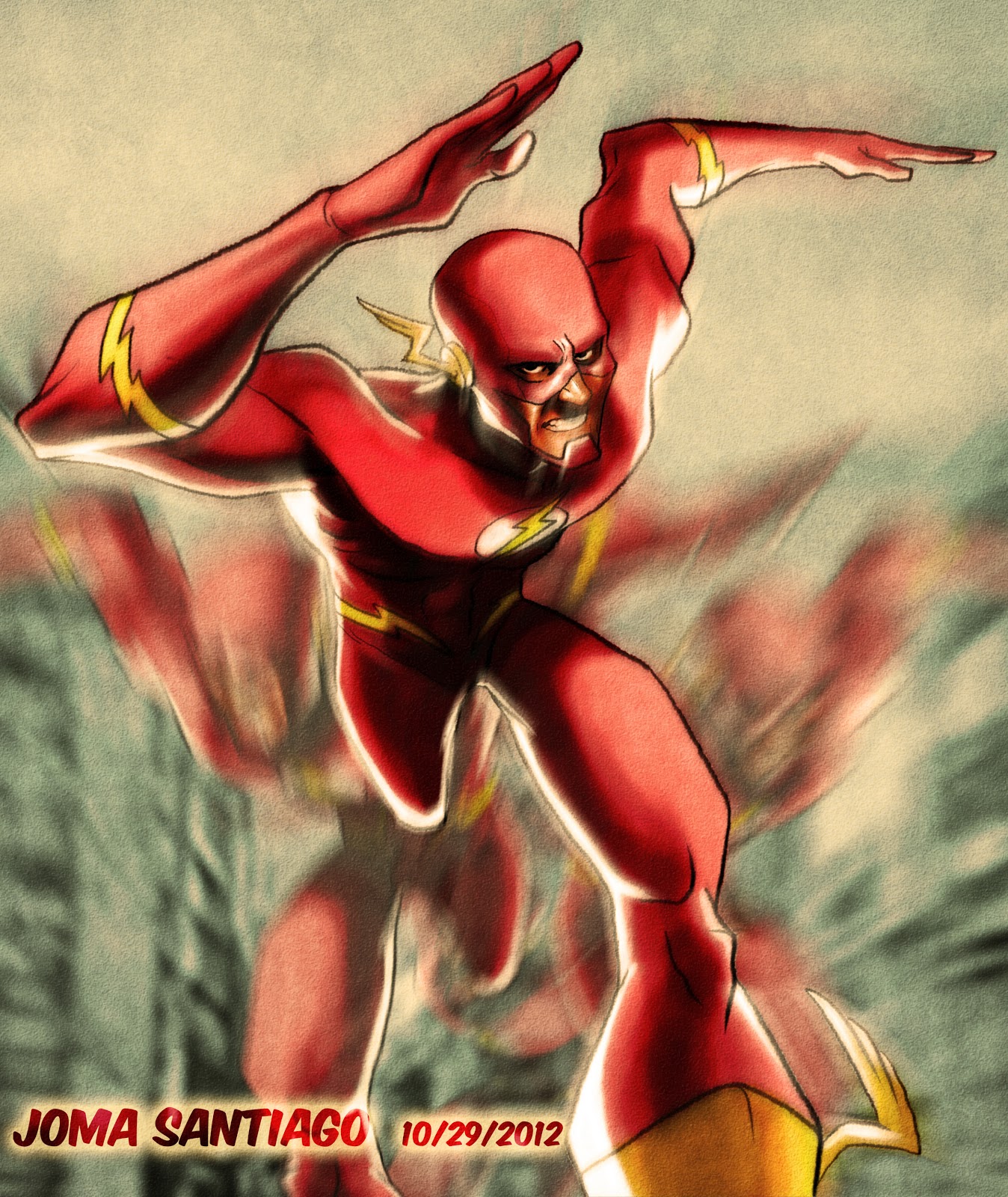 joma santiago: The Scarlet Speedster...The Crimson Blur.....The Flash!