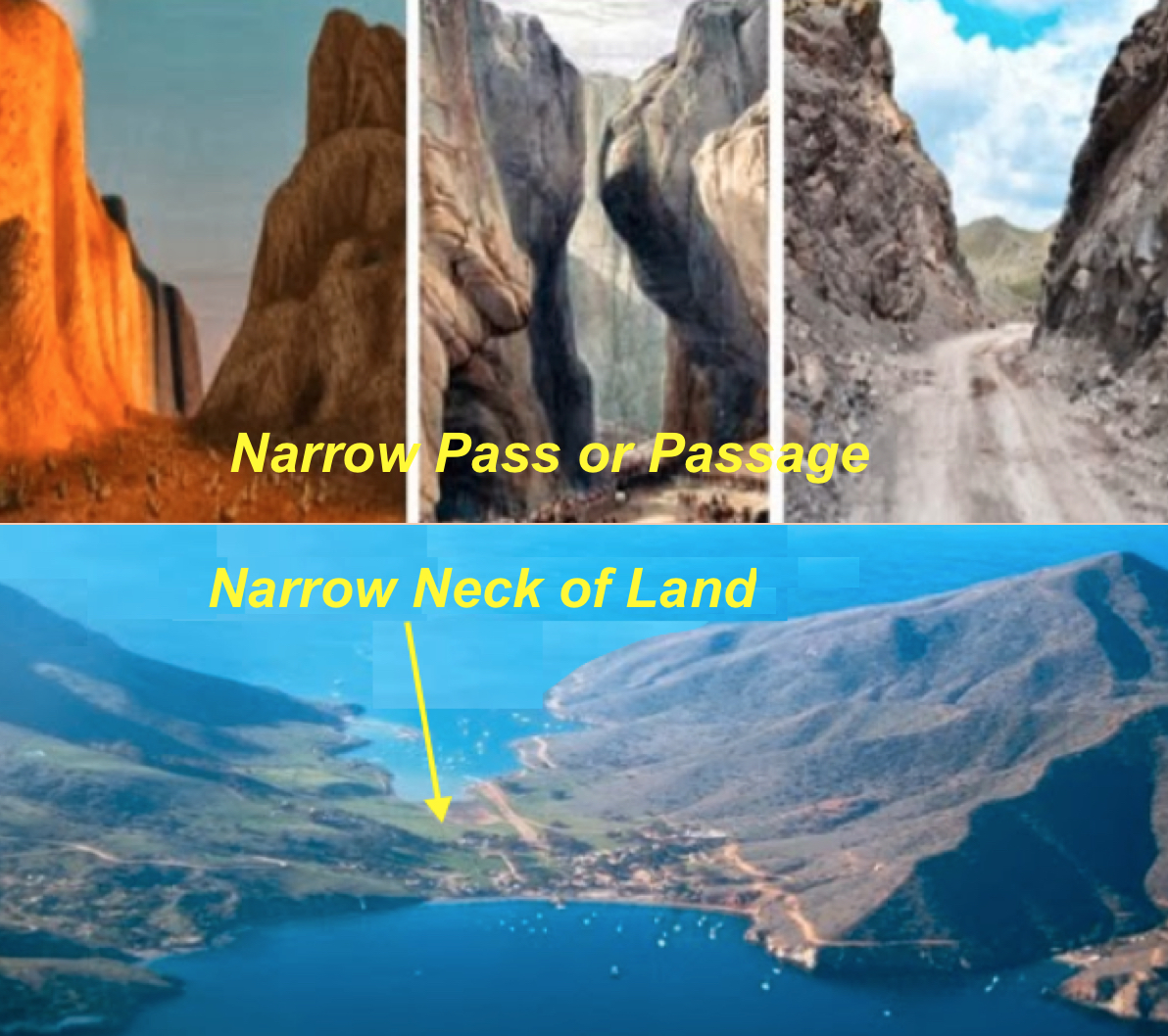 NephiCode: The Location and Nature of the Narrow Pass