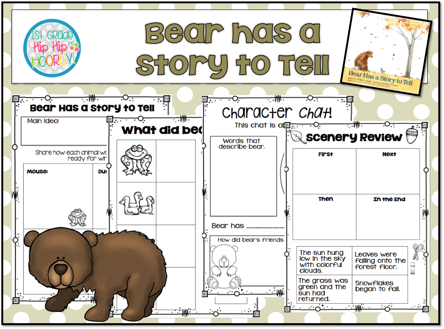 1st Grade Hip Hip Hooray!: Favorite Bear Stories for Fall and Winter