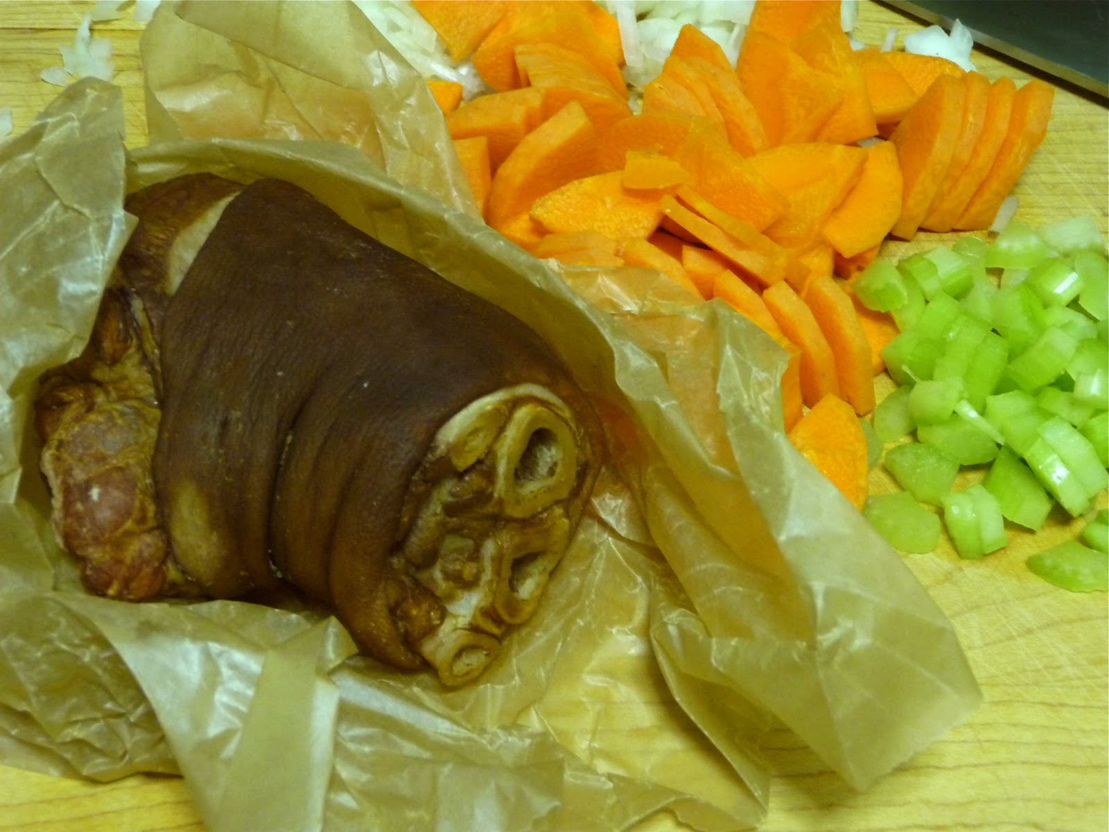 dinner party: how i learned to stop worrying and love ham hocks