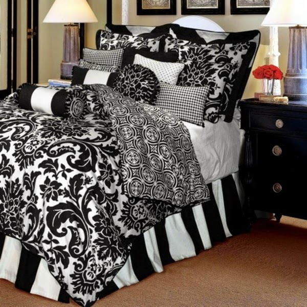Dormitorios decorados en blanco y negro - Dormitorios colores y estilos