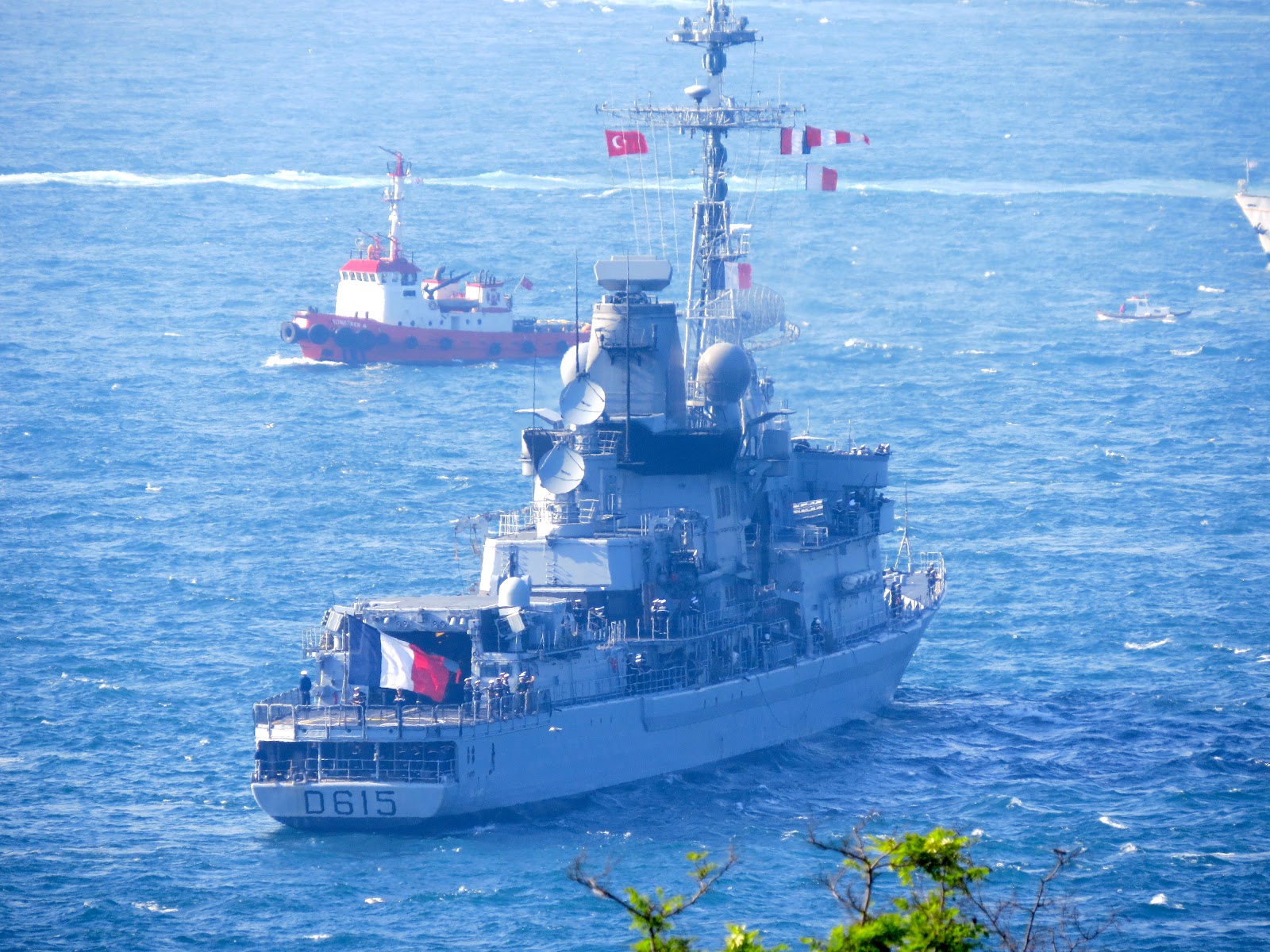 WARSHIPS ON THE BOSPHORUS: D 615 JEAN BART- Cassard-class French Frigate