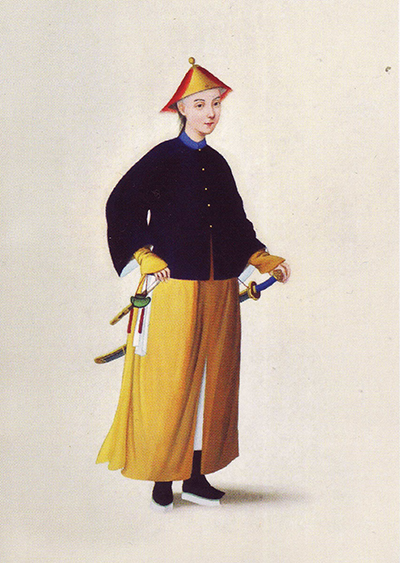 19th Century Chinese Export Paintings of Manchu Bannermen