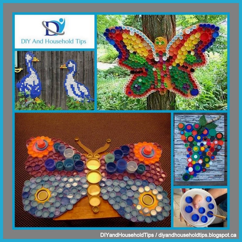 DIY And Household Tips: Crafts Ideas with Bottle Caps
