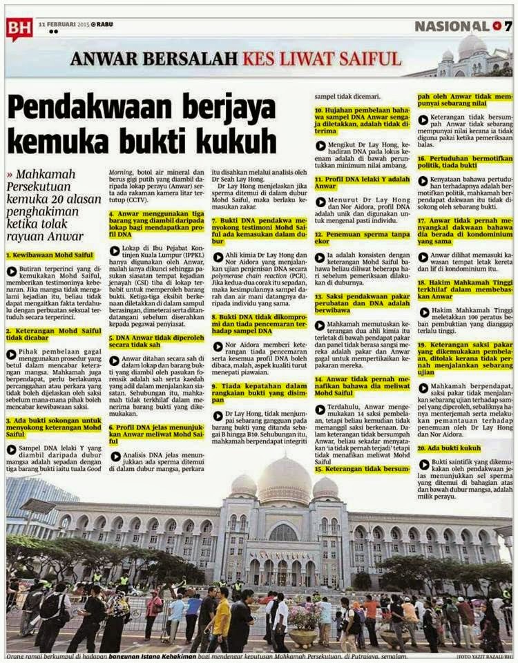mrkumai.blogspot.com: Kes Anwar Ibrahim... alasan penghakiman
