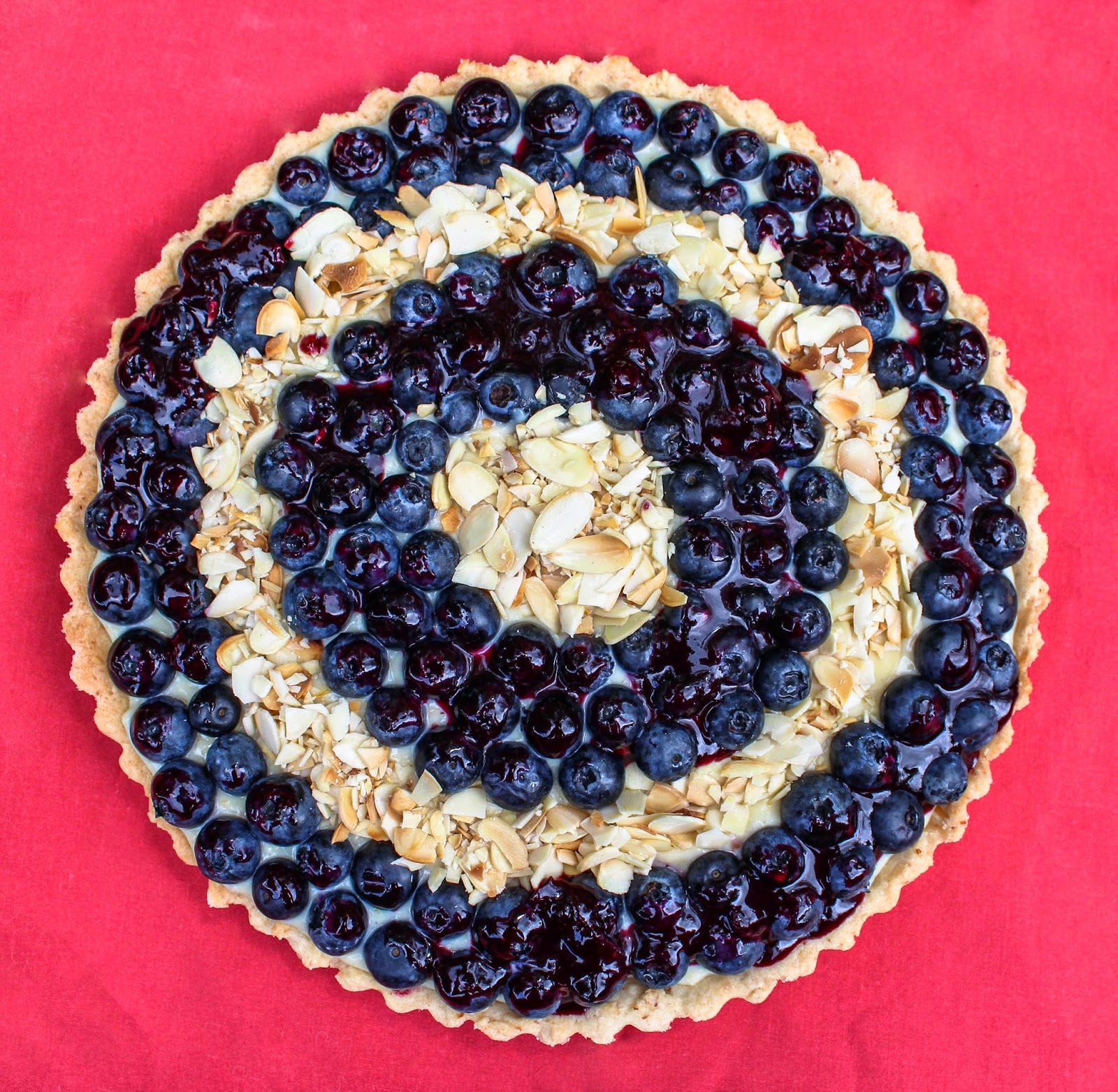 Notes in the Flour: Blueberry Almond Tart