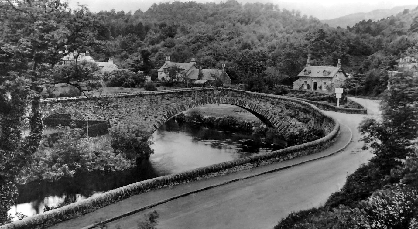 Tour Scotland: Old Photograph Ross Bridge Comrie Perthshire Scotland