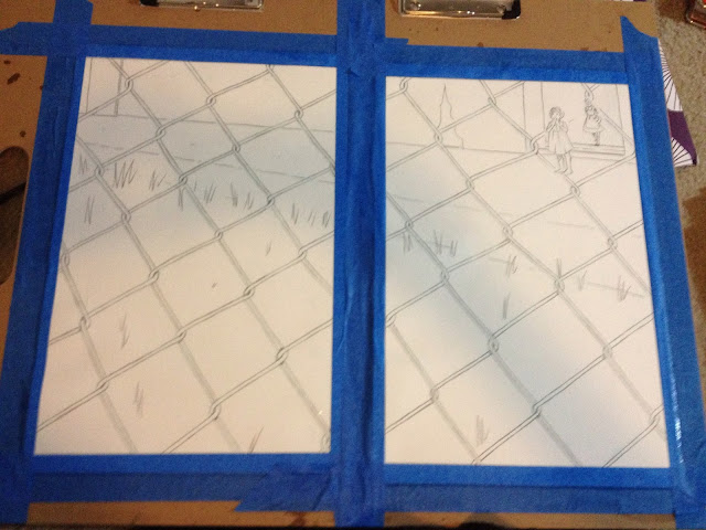 Painting a Double Page Spread