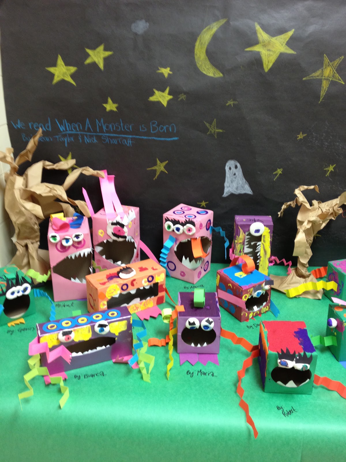 Little Hands Create Big Art: Tissue Box Monsters