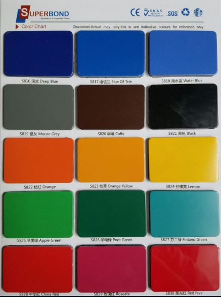 WARNA SPESIFIKASI BROSUR KATALOG ACP MERK SUPERBOND ALUMINIUM COMPOSITE ...
