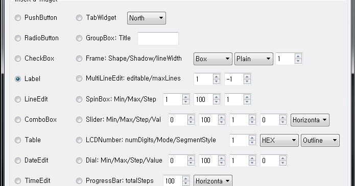 pvbrowser (opensource SCADA) 정리: pvdevelop 프로젝트 -UI 편집 방법 - 라벨 위젯 사용법