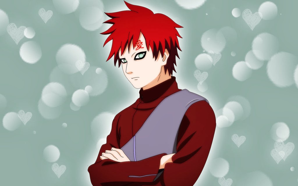 cool anime character: Sabaku no Gaara