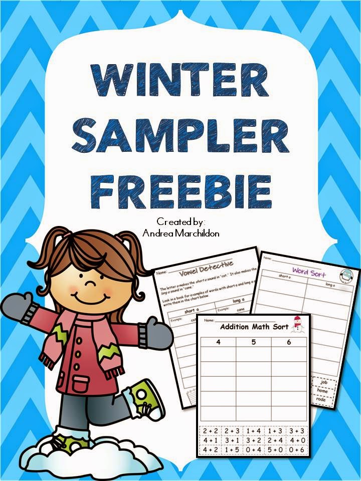 Classroom Freebies Too: Winter Math & Literacy Sampler