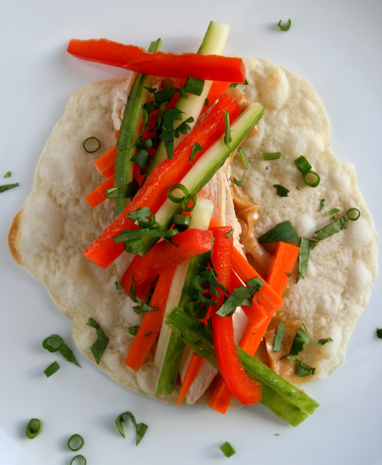 BREANNA'S RECIPE BOX: Thai-Style Chicken Wraps