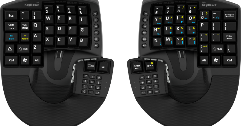 It's an ergonomic keyboard-mouse all-in-one! | LifeScripts24x7