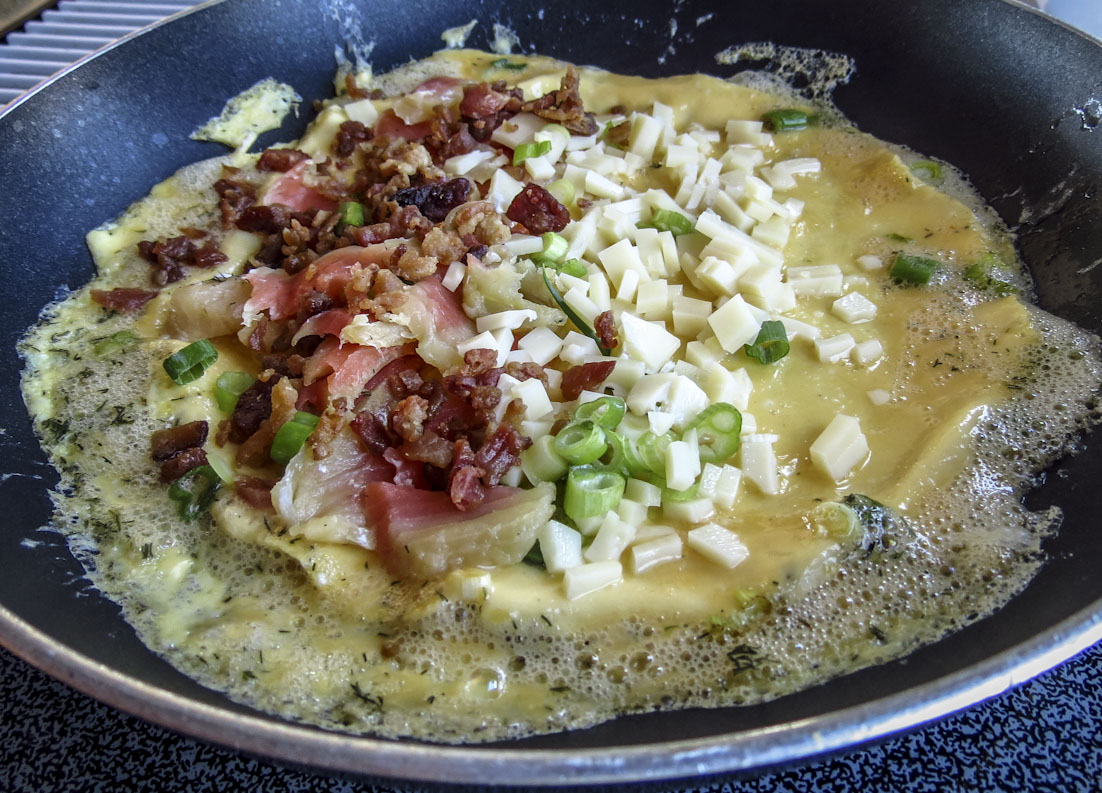 OnTheMove-In the Galley: Lox Omelet Loaded with Flavor