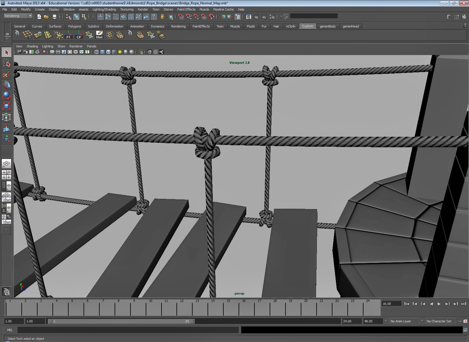Alex Edmonds: Maya Tutorial: Rope Normal Maps