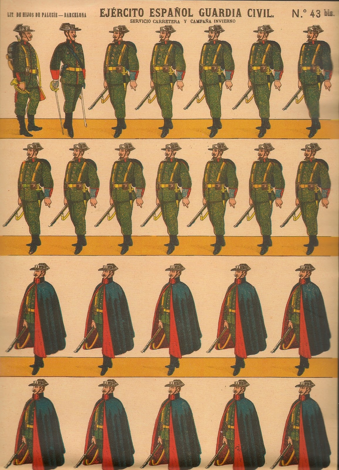 MINIATURAS MILITARES POR ALFONS CÀNOVAS: Recortables de la Guardia ...