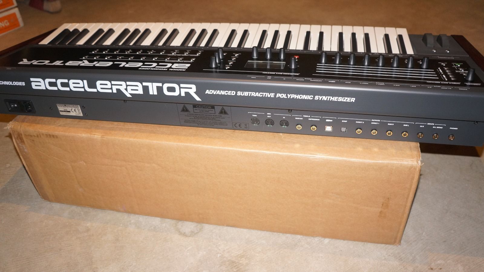MATRIXSYNTH: Radikal Technologies Accelerator Synthesiser Keyboard SN 15102