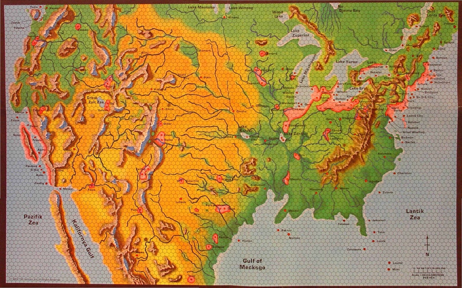 Hex crawling North America | Dungeons & Dragons / Fantasy D20 Spotlight ...