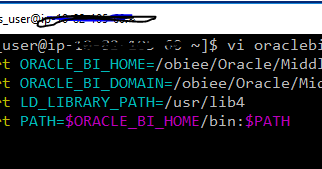 Oracle Business Intelligence: Adding Environment Variable in bash ...