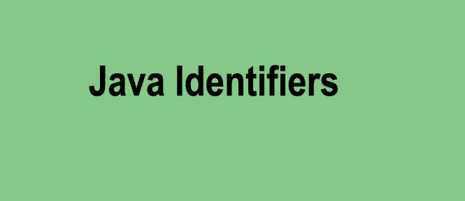 Java Identifiers ~ TUTORIALTPOINT- Java Tutorial, C Tutorial, DBMS Tutorial
