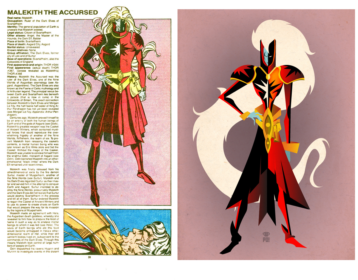 The Official Handbook to the Marvel Universe - REDUX Edition: MALEKITH ...