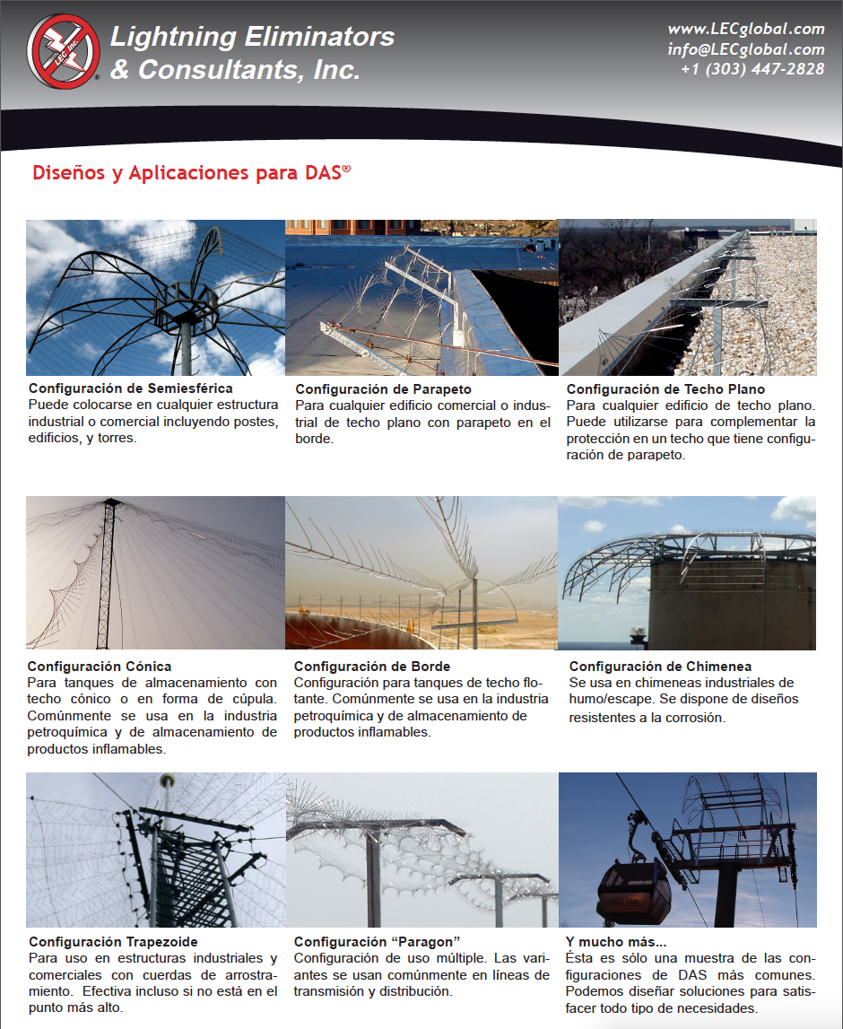 Disipadores de Rayos LEC: Dissipation Array System (DAS)