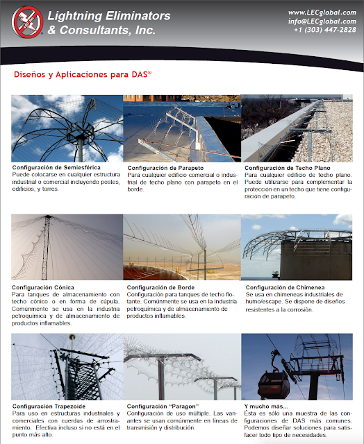 Disipadores de Rayos LEC: Dissipation Array System (DAS)