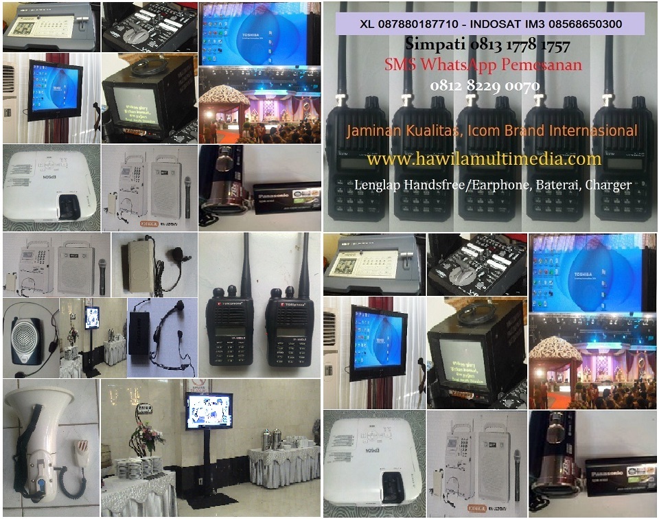 Sewa HT, Rental Handy Talky, Handsfree, Baterai, Antena, Charger, Harga ...