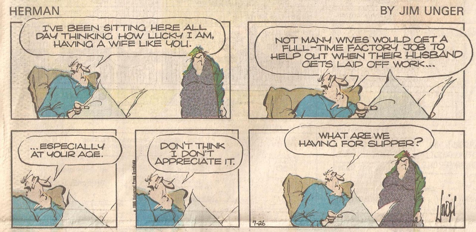 Sunday Comics Debt: Herman's Last Week