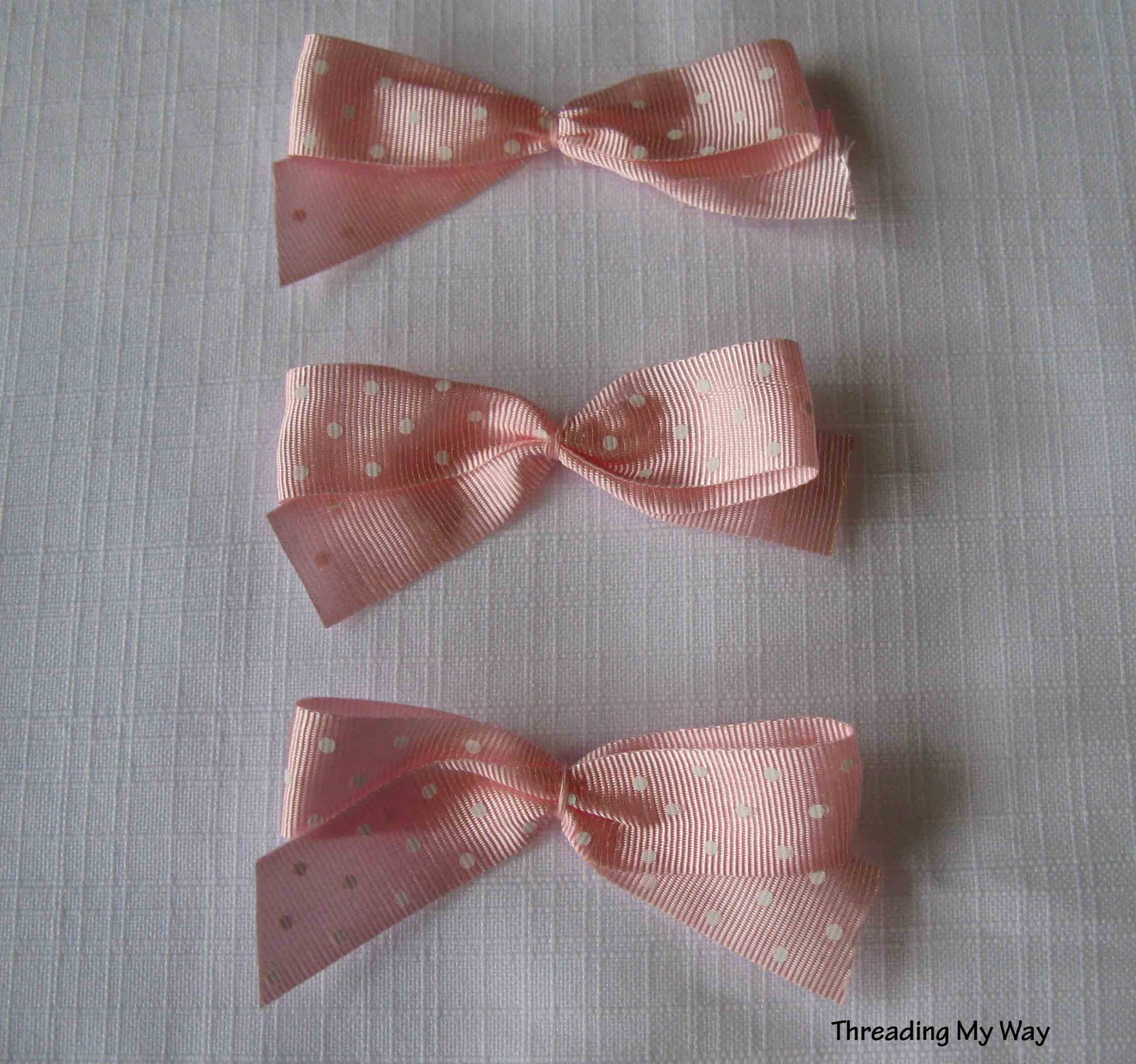 Threading My Way: Bows, bows, bows...