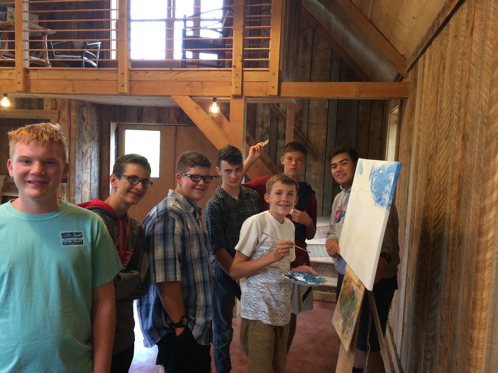 Opening the Sky: Painting Together: Elbow to Elbow.