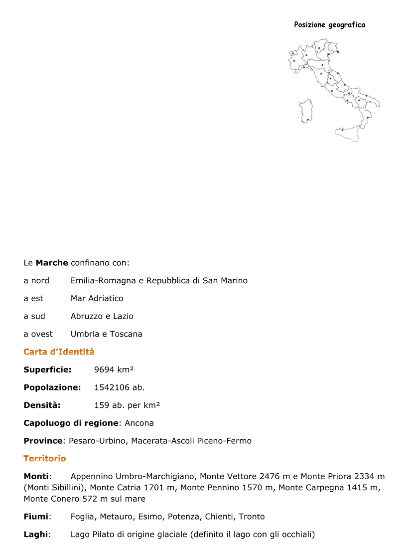 Paradiso delle mappe: Scheda Marche