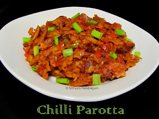 Chilli Parotta | step wise pictures |Nithya's Nalabagam