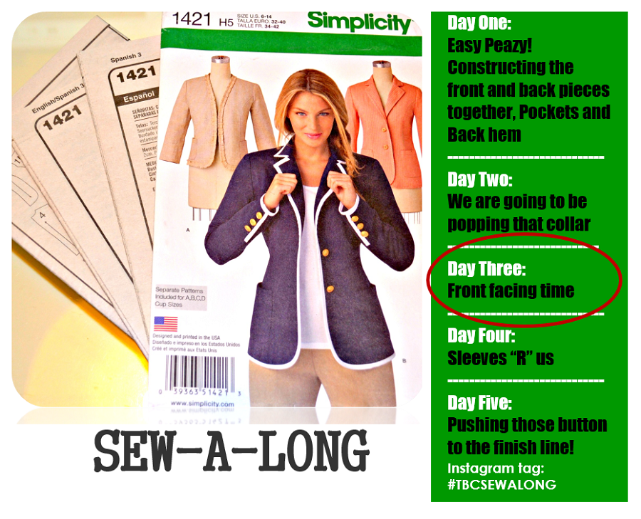 Sew-A-Long Day Three: We are working on the Front | That Black Chic