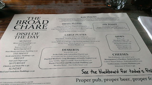 Patchy Growth: Restaurant Review: The Broad Chare, Newcastle