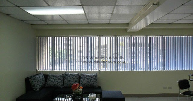 PVC Vertical Blinds For Studio Type Office Horizontal Windows - Ortigas ...
