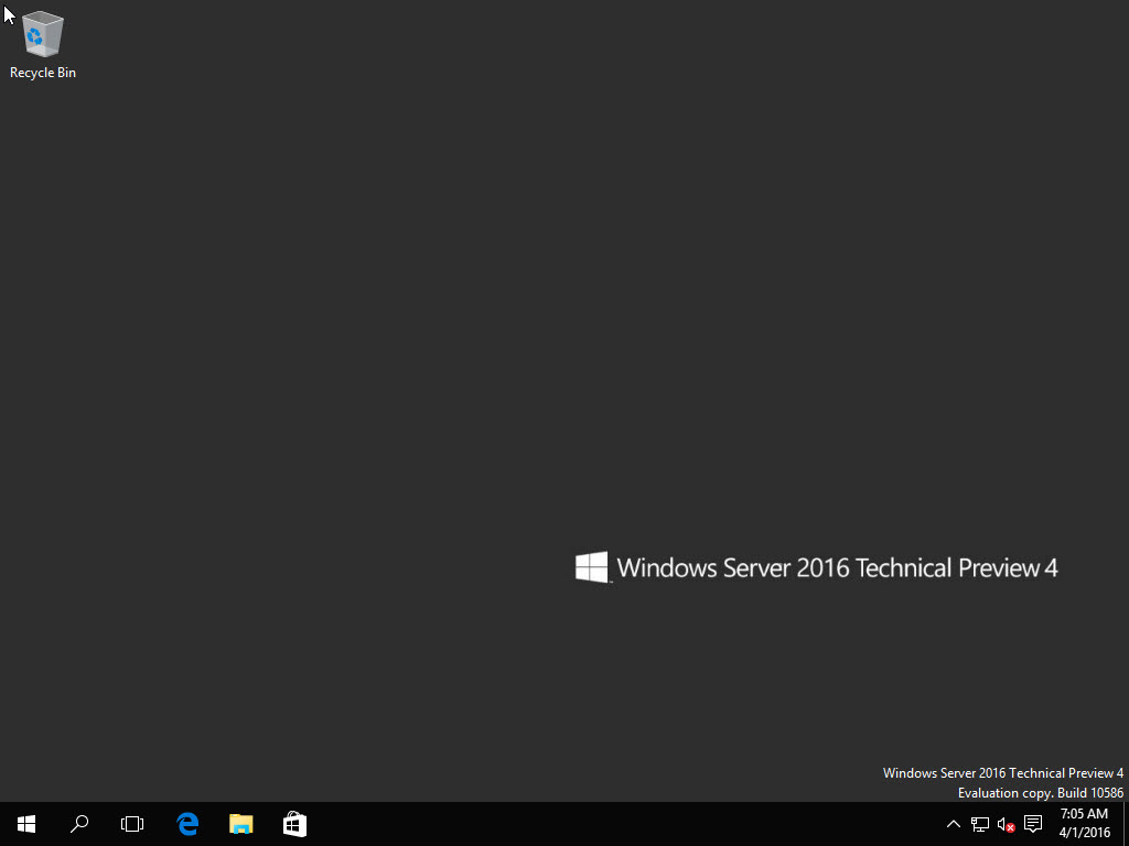 Living and breathing the world of Microsoft: Windows Server 2016 Technical Preview 4 First Look