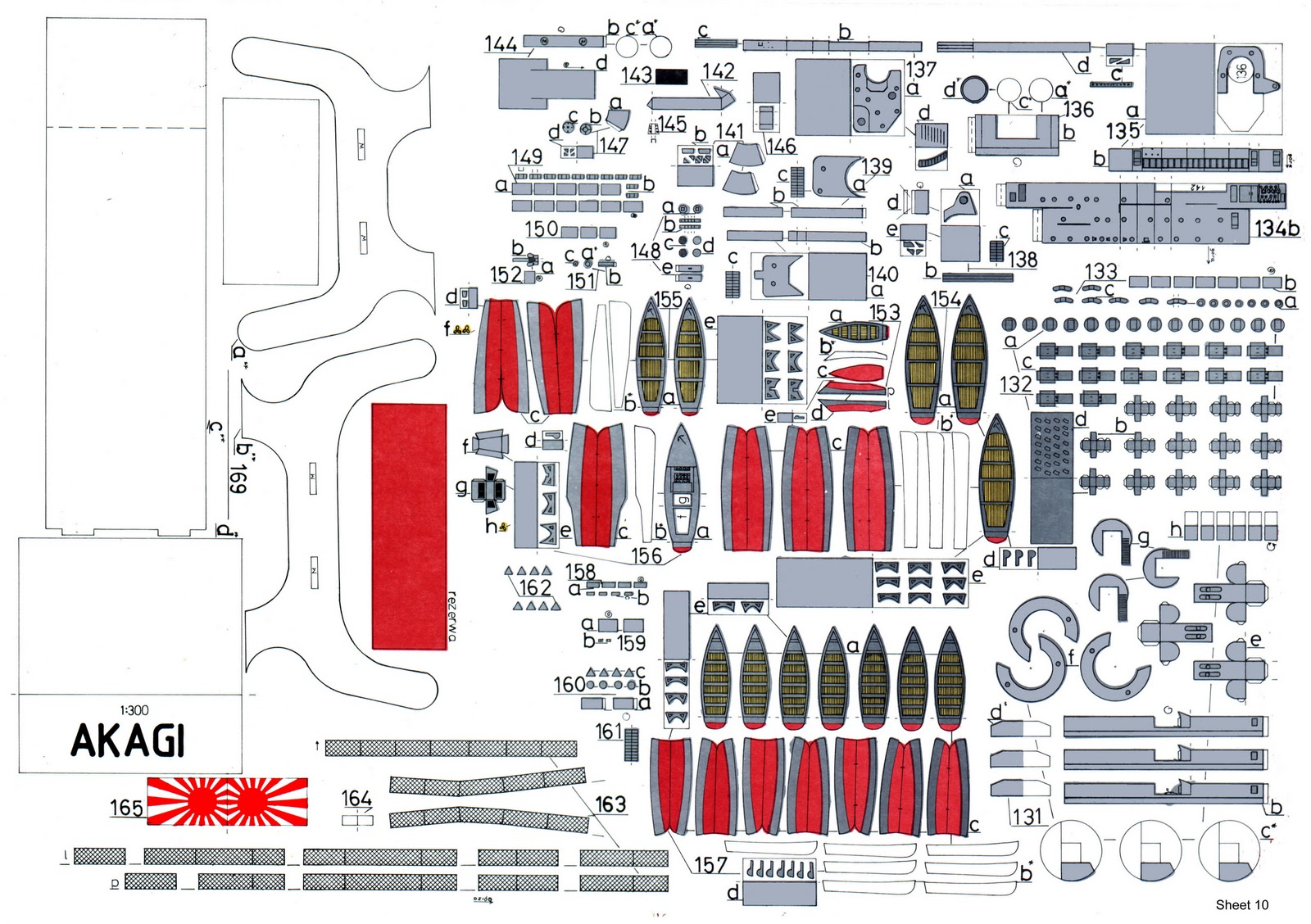 BARCOS MILITARES EN PAPEL: AKAGI (portaaviones japones)