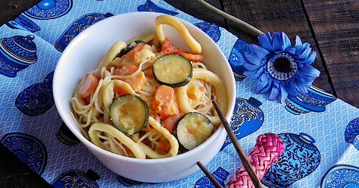 La cocina de Vifran: Fideos chinos con calamares y verduritas al curry