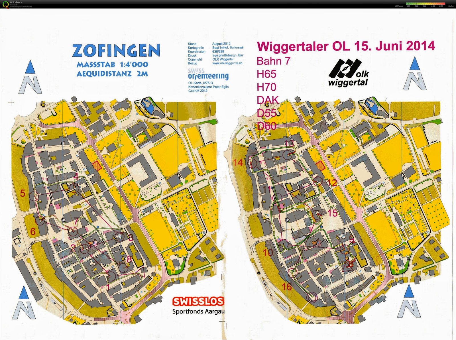 orientierungslauf die neue herausforderung...: Stadtsprint in Zofinger ...
