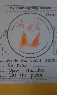 Adventures in Kindergarten: Thanksgiving Cookbook