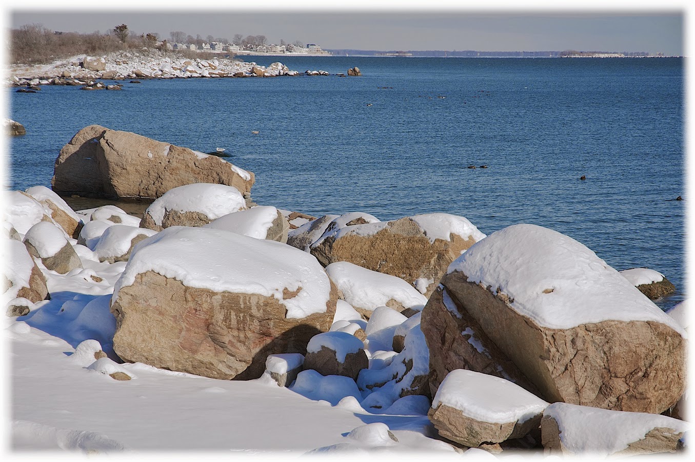 Connecticut Diaries: Snowy Rocks