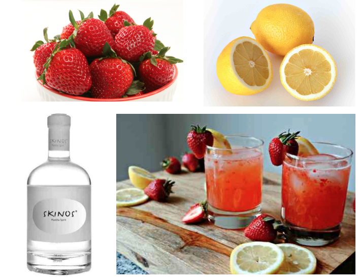 JOANADDICTED: mastiha strawberry cocktail