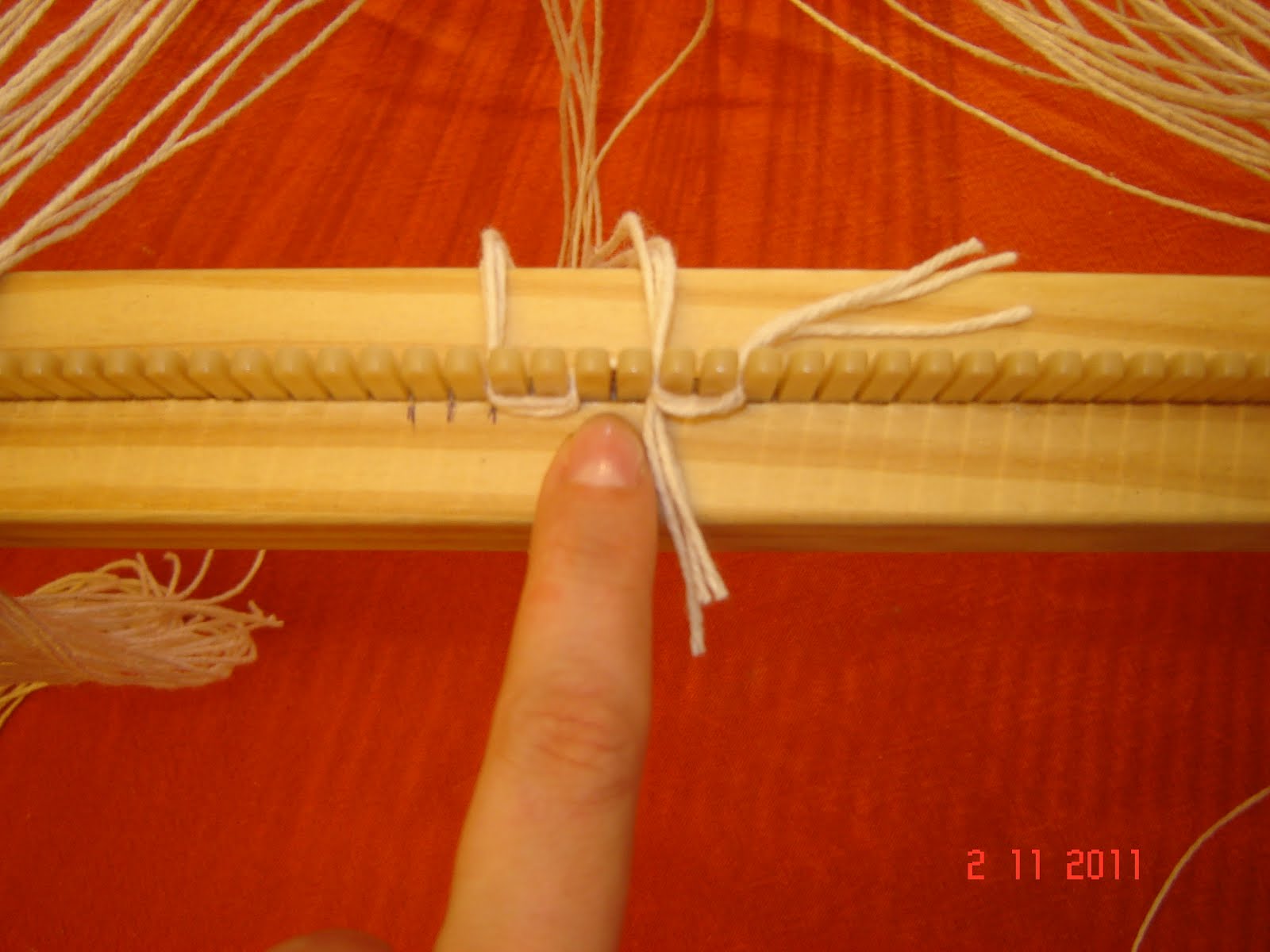 Quiero Pura Lana: 5° Clase de telar: Enganchar el material 1° parte