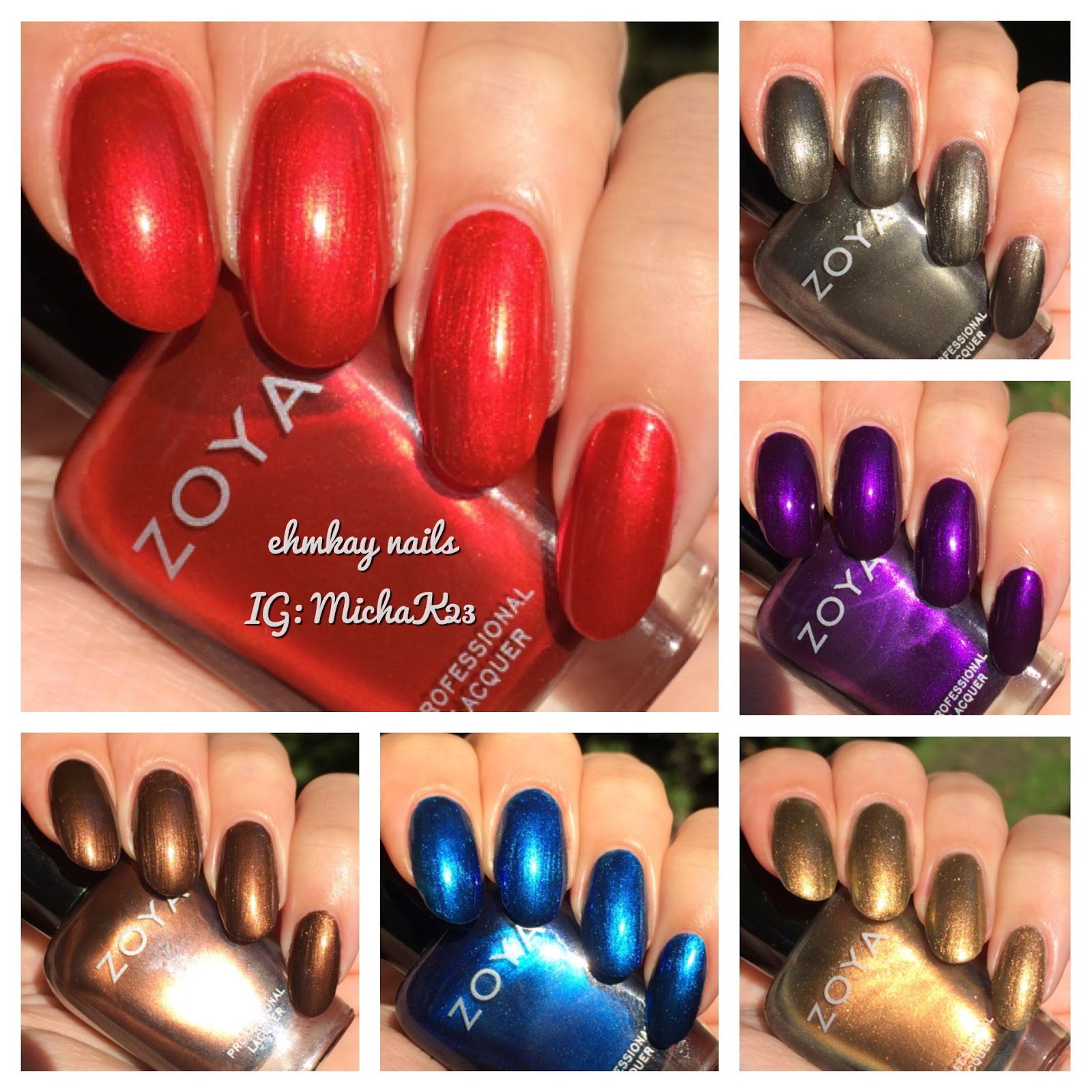 ehmkay nails: Zoya Fall 2015 Flair Collection: Swatches and Review