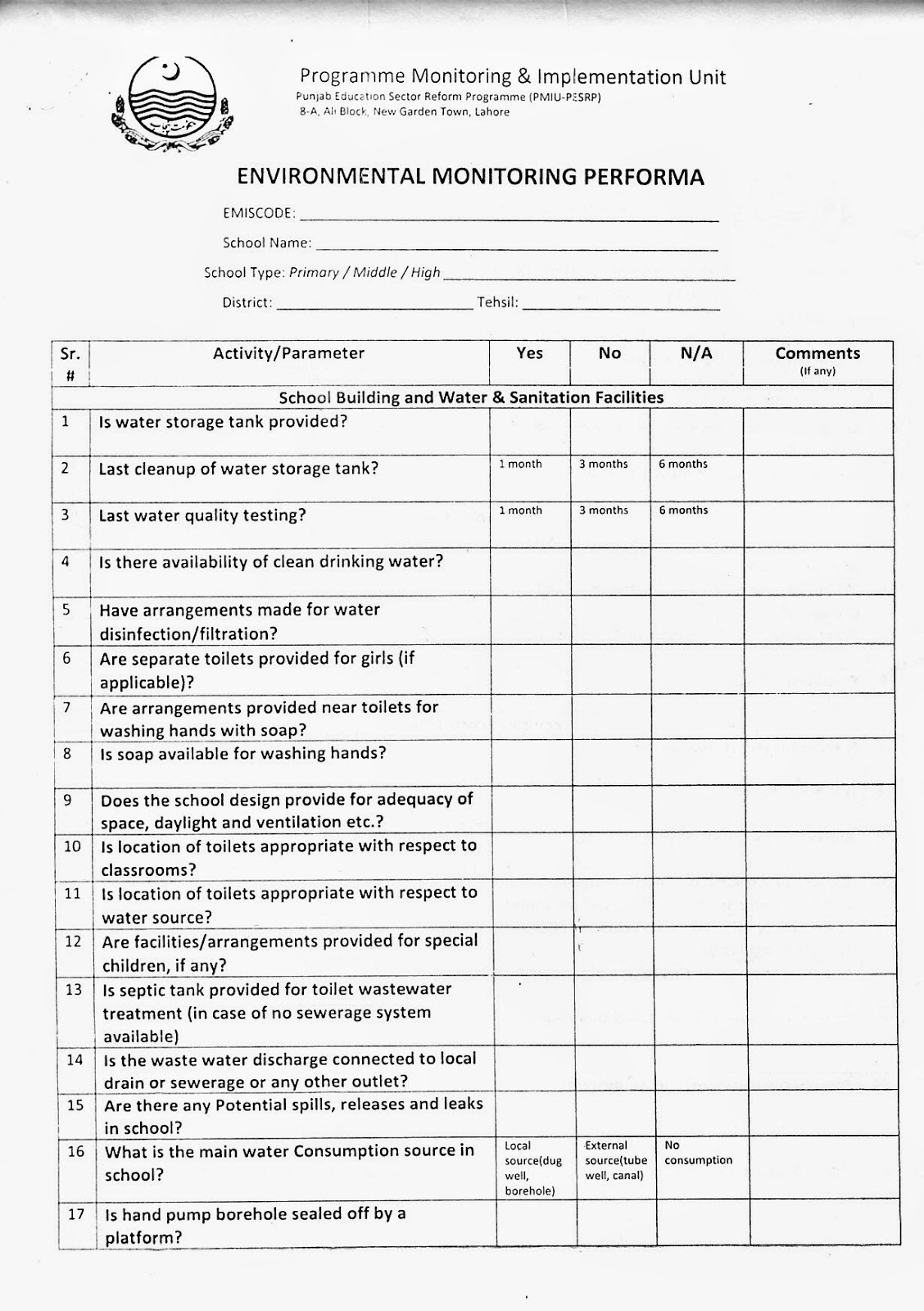 MISC Letters and Forms 29-11-2014 - Education Desk Sahiwal