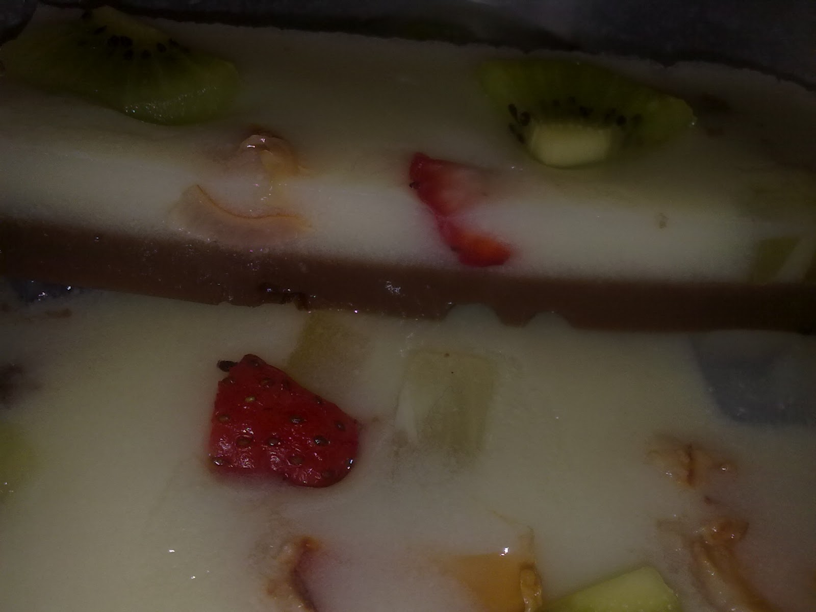 Chocolate cadbury pudding with multi juicy fruits... eheheh | MAMA ...