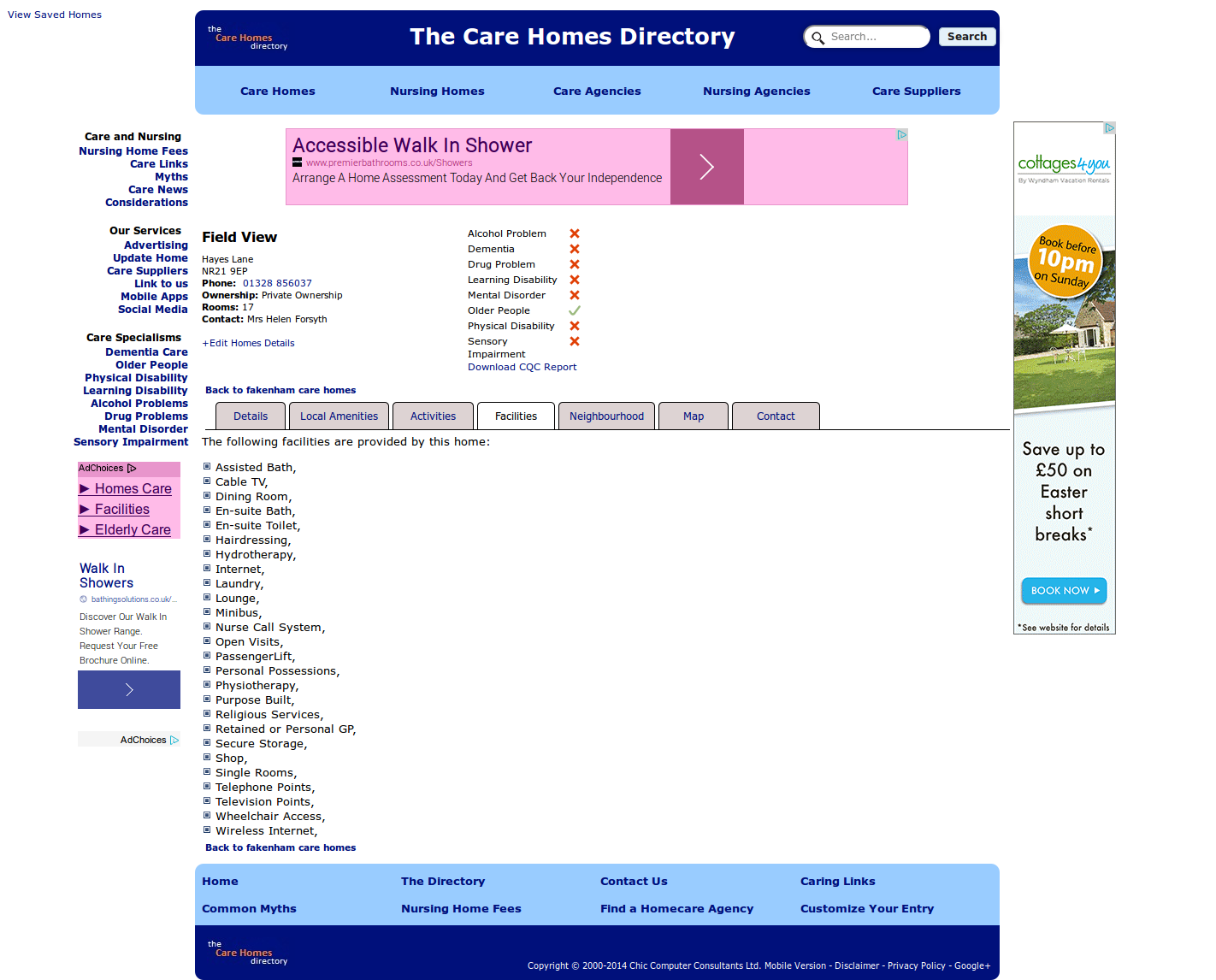 Chris Elsen's Web Development Blog: New Feature Release: Home Facilities